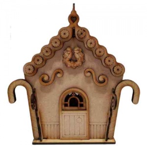 Birch Ply or MDF Gingerbread Cottage Kit